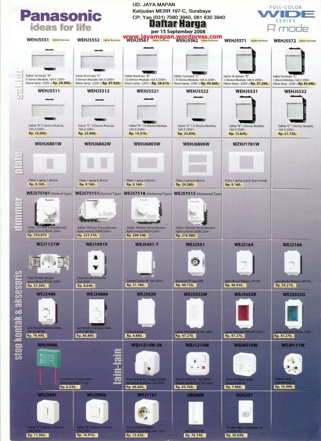 PANASONIC | TOKO LISTRIK SURABAYA